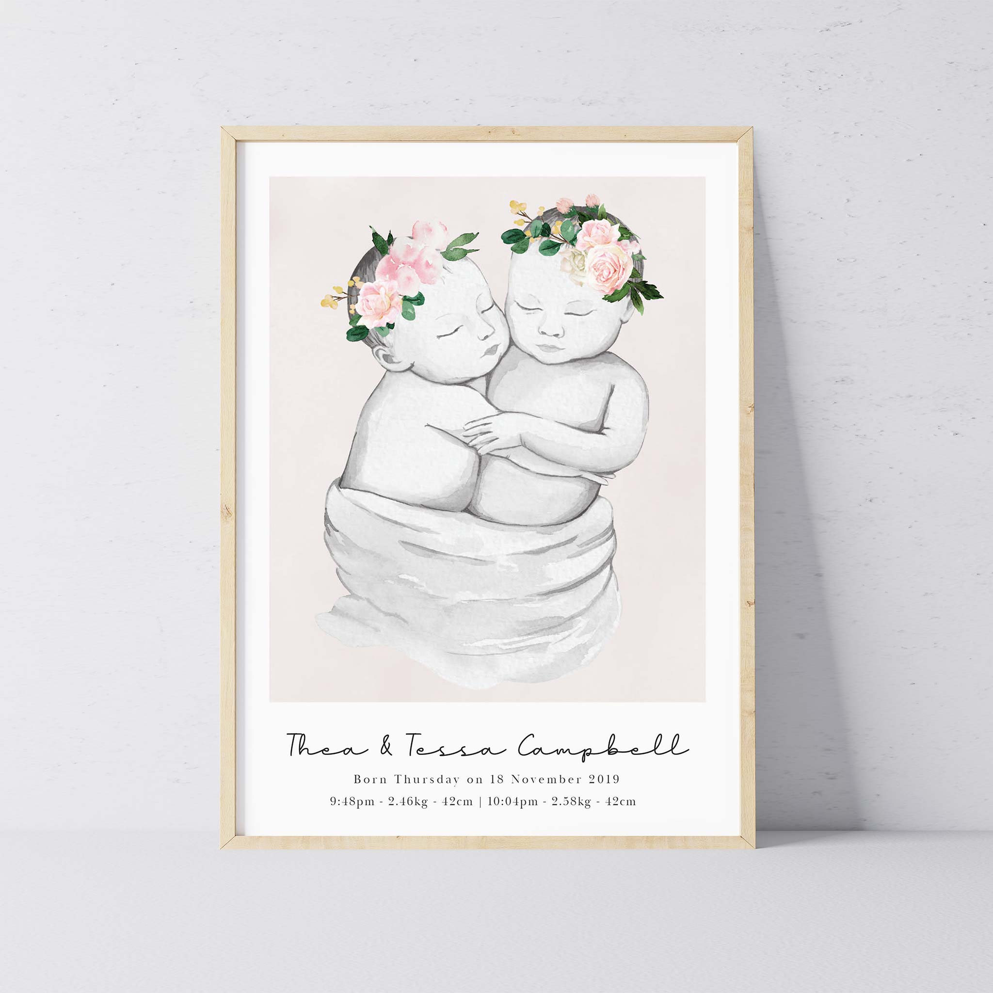 Sticky Bee Studio | Birth Poster Nursery and Kids Wall Art Prints